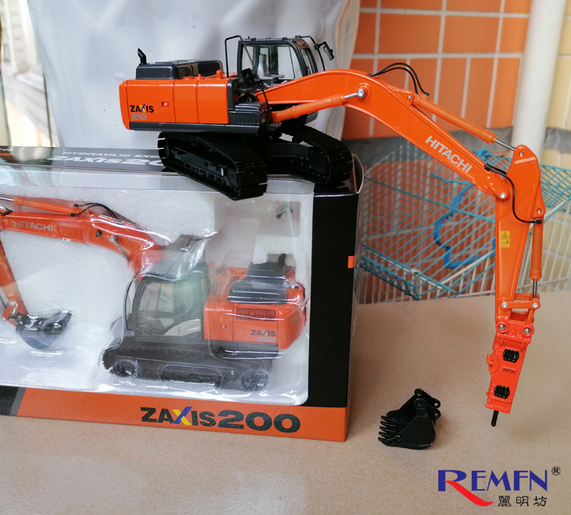HITACHI ZAXIS ZX200-5A 日立精致版ZH合金250挖掘机210模型 1:50-阿里巴巴