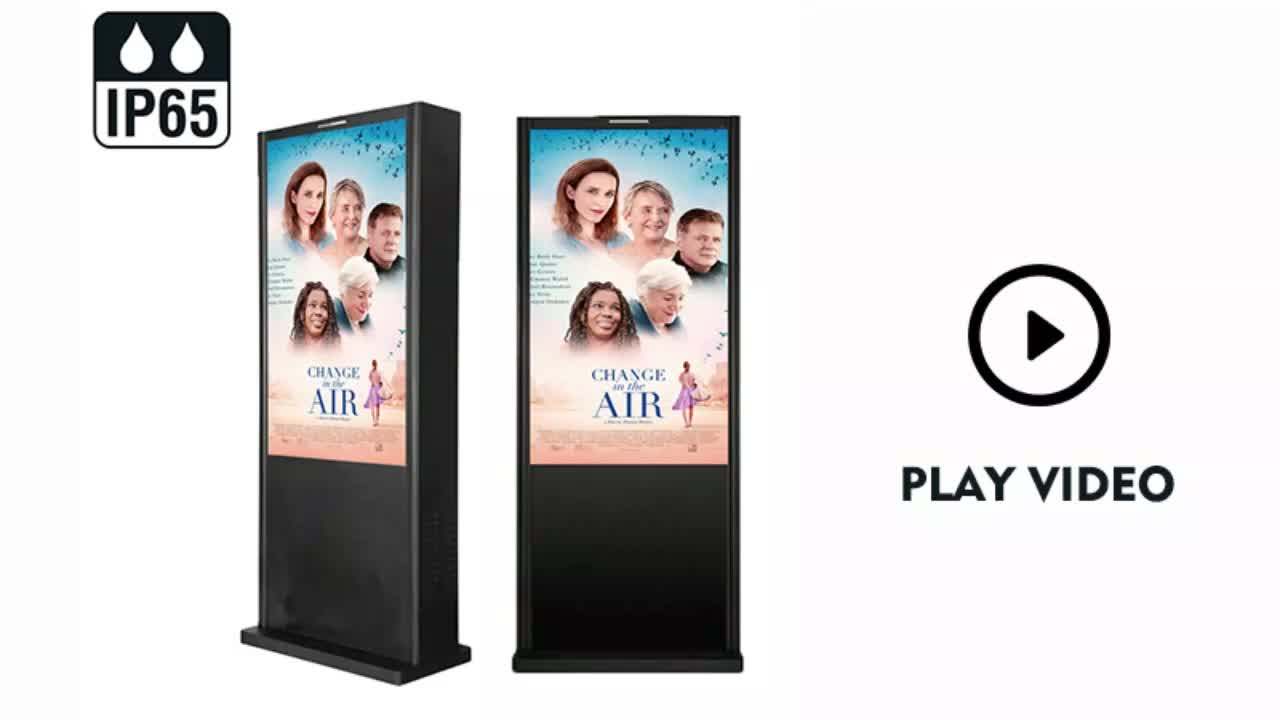 New Design Floor Stand Outdoor Capacitive 65 Double Sided Lcd Tv ...