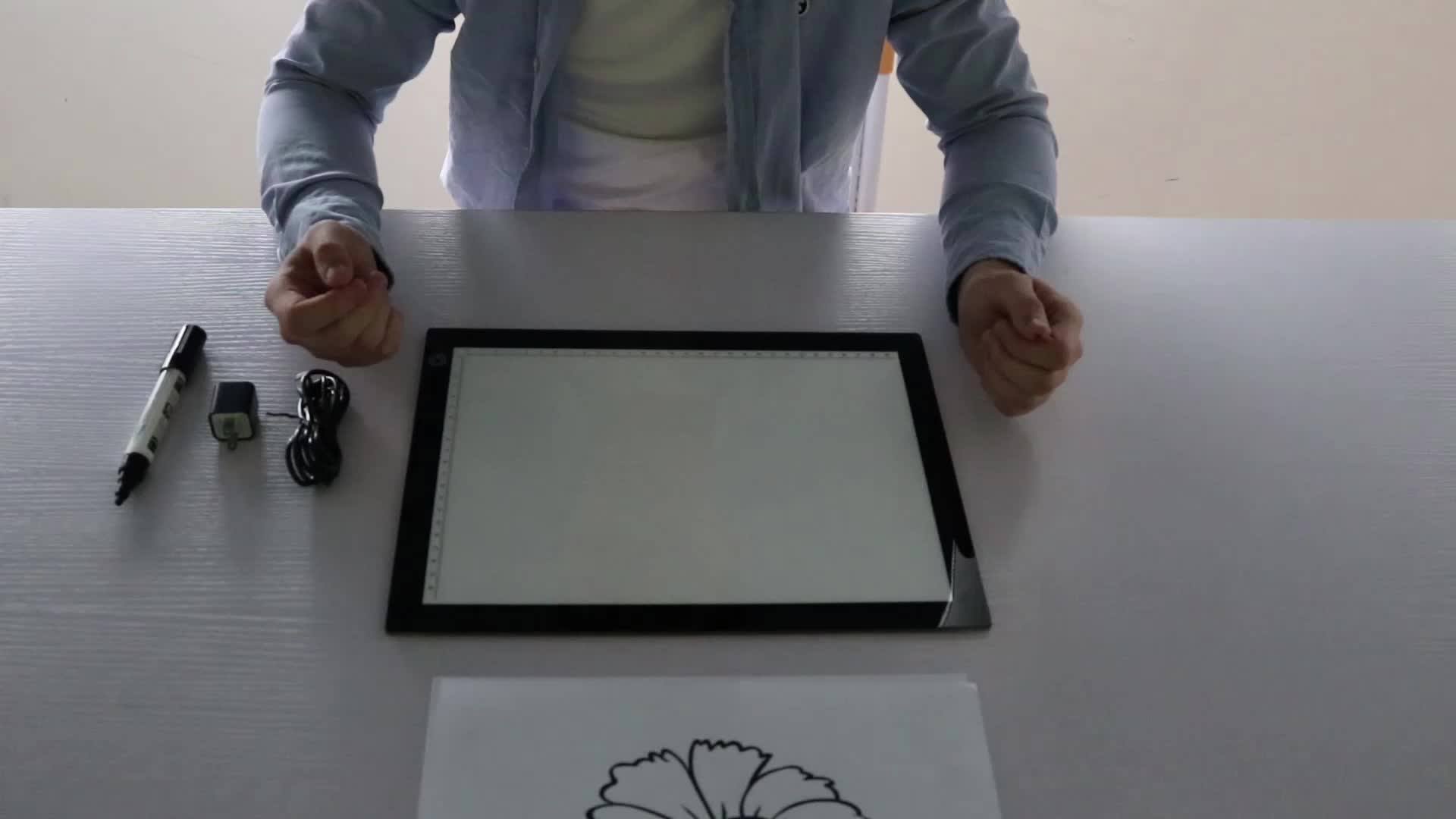 A3 Led Drawing Board Adjustable Brightness And Built-in Storage ...