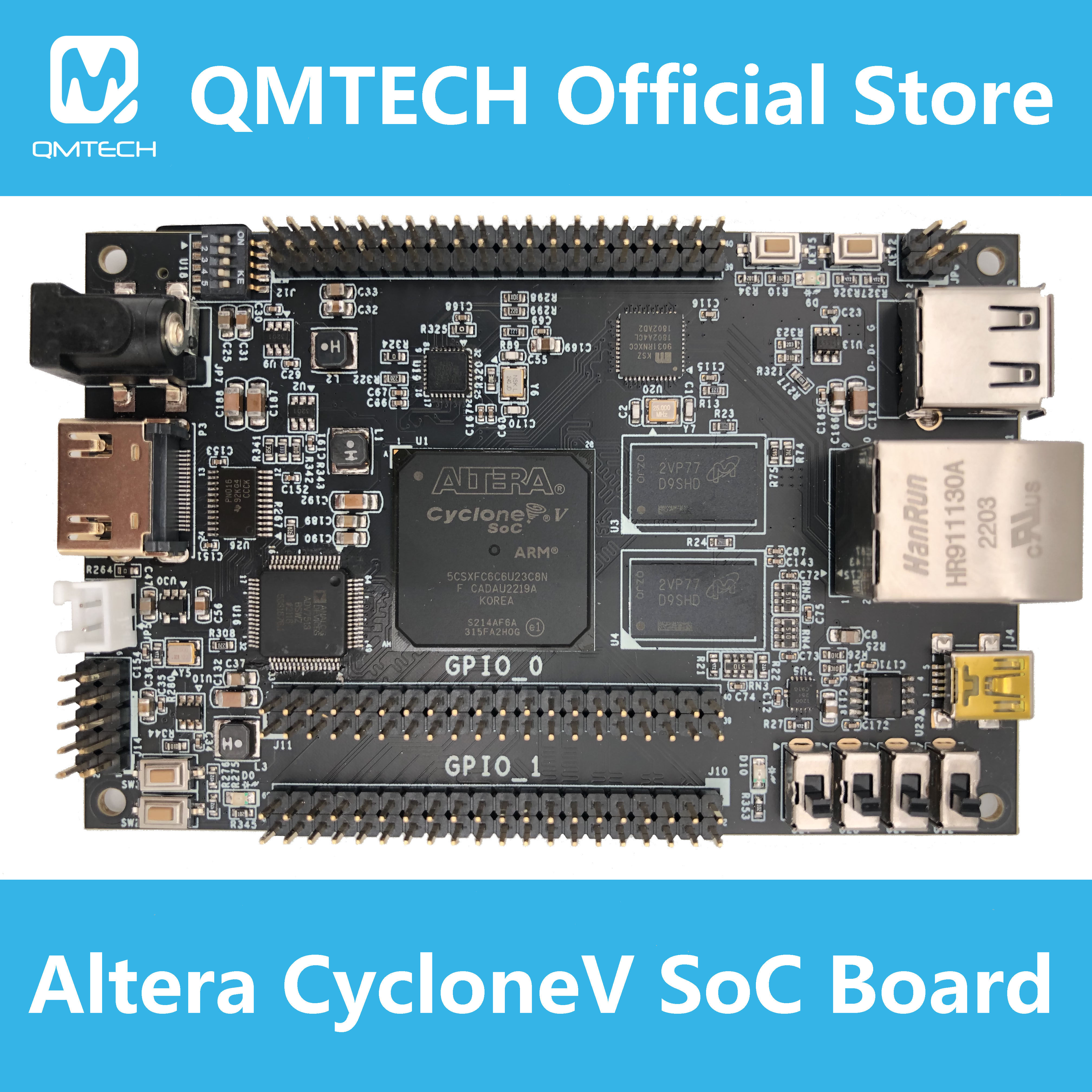 Altera Cyclone V SoC開發板5CSXFC6C6 FPGA學習套件Mister評估板電子元件開發套件