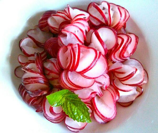 Fresh vegetables mini radish Cherry radish small red round radish 500g ...