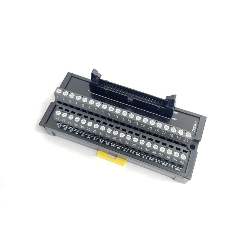 PLC接线端子台 MIL40P针IDC40牛角转接线端子 D024-1/D024-K