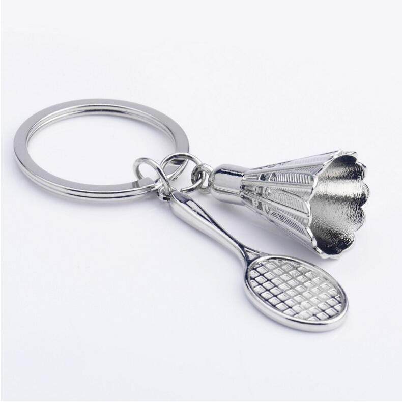Creative badminton racket keychain simulation key pendant Arena club ...
