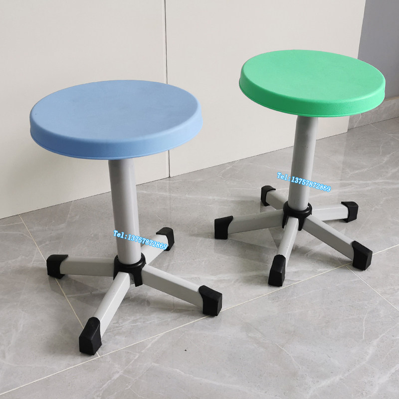 Microcomputer room student stool steel pipe three-legged round stool ...