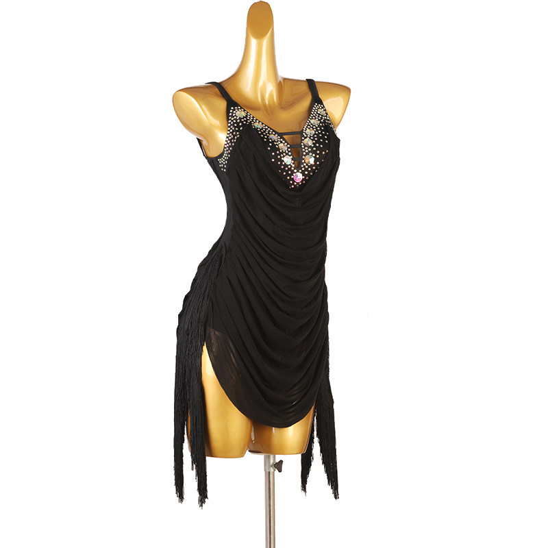 国标舞拉丁舞比赛服Q434：穿上它，你就是全场焦点！💃 -拉丁舞演出服-淘宝好物网