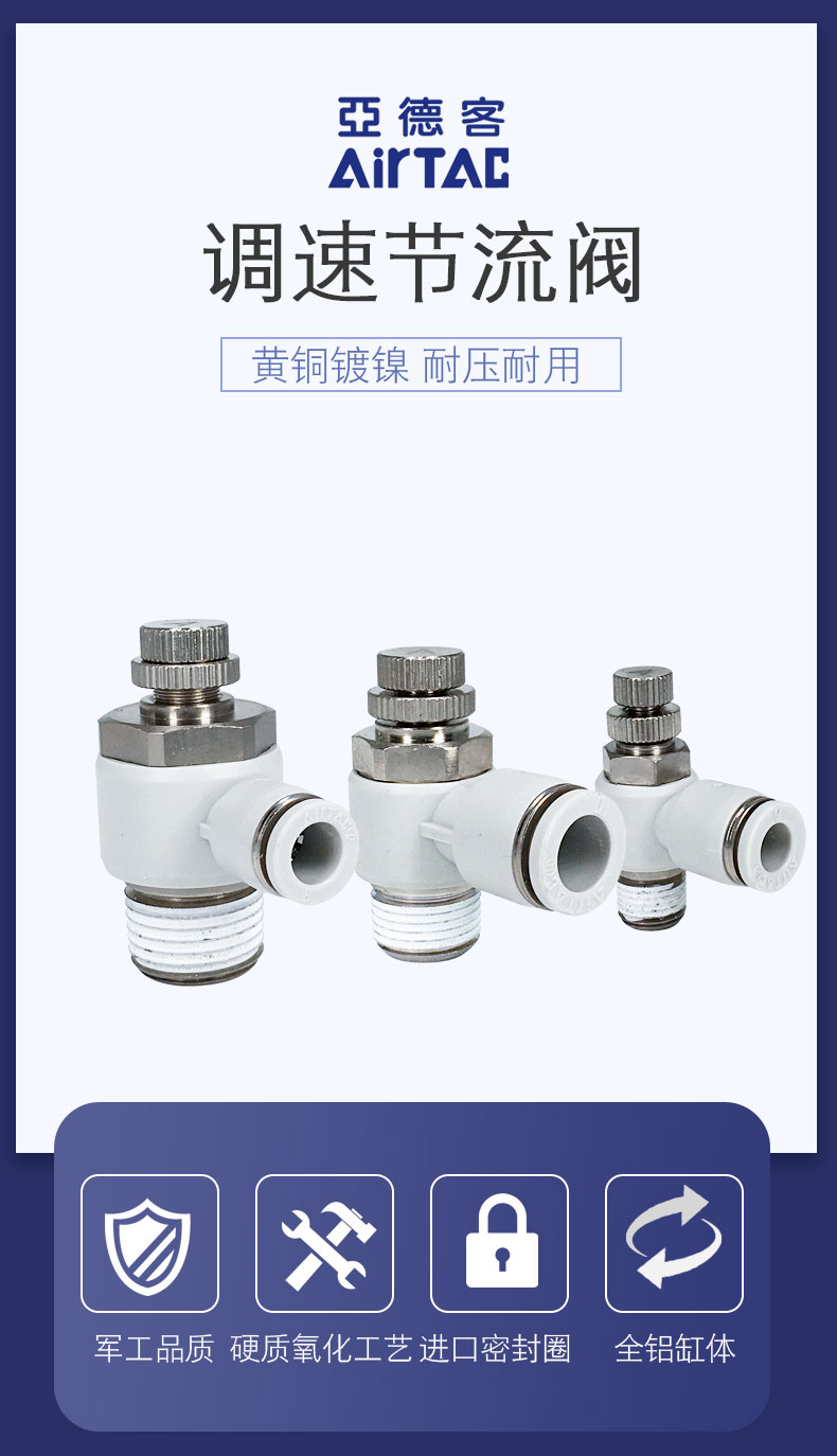 原装亚德客调速阀节流阀PSL6M5A PSL601A PSL602A PSL603A AirTAC-阿里巴巴