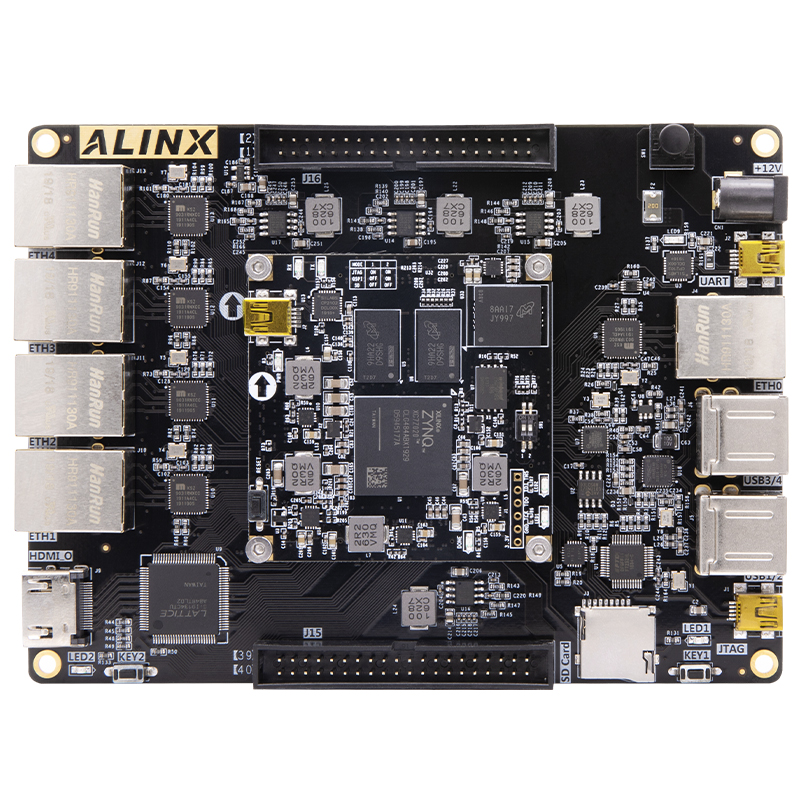 ALINX XILINX black gold FPGA development board ZYNQ ARM 7020 multi-network port zedboard