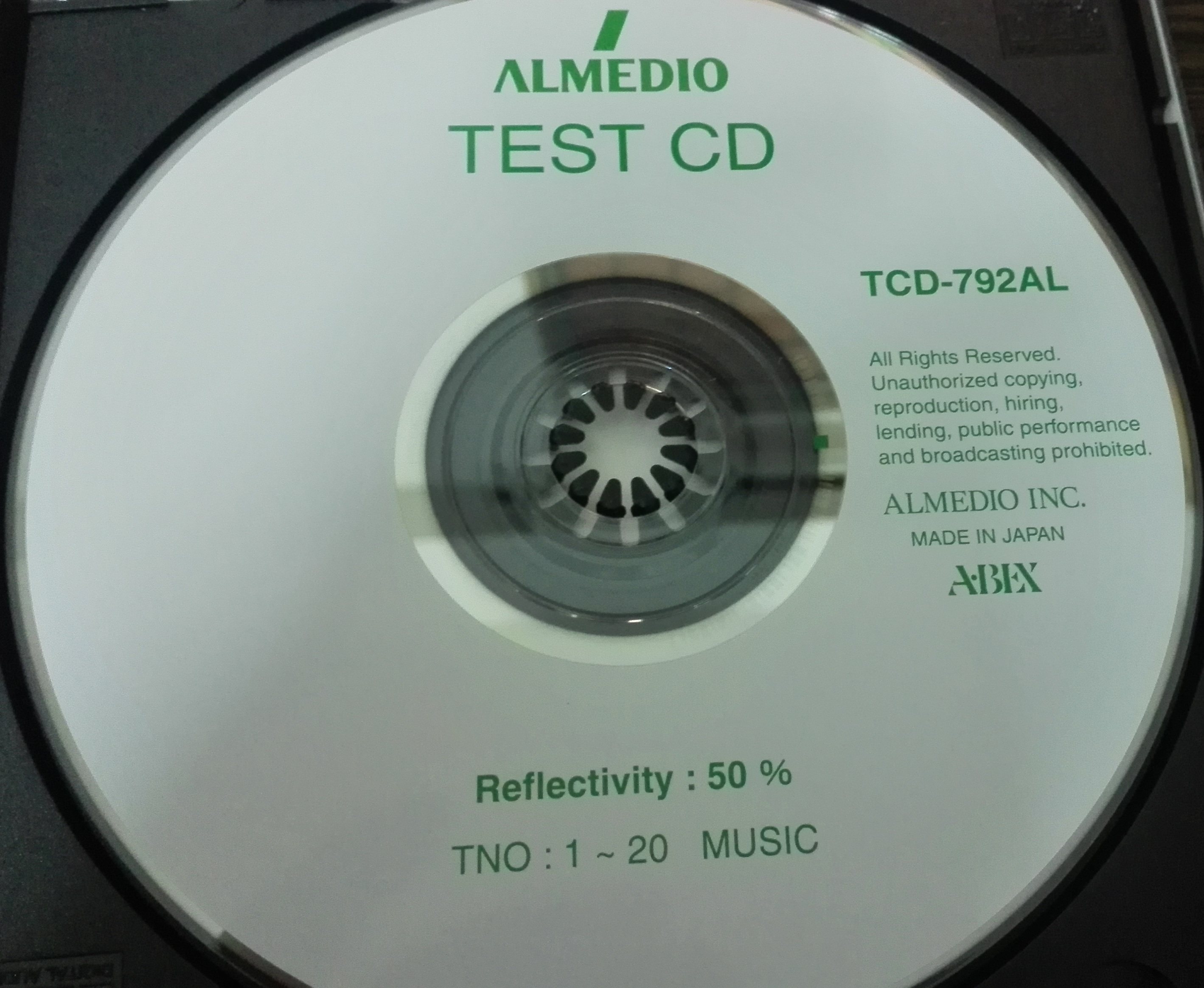ABEX测试碟 TEST CD TCD-781 TCD-782 TCD-783 TCD-784 TCD-785-阿里巴巴