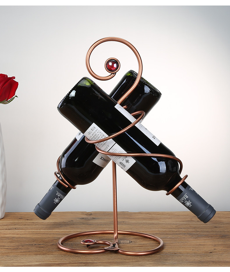 🍷欧式简约铁艺双瓶红酒架，让家的每一个角落都充满格调！🌟-酒架-淘宝好物网