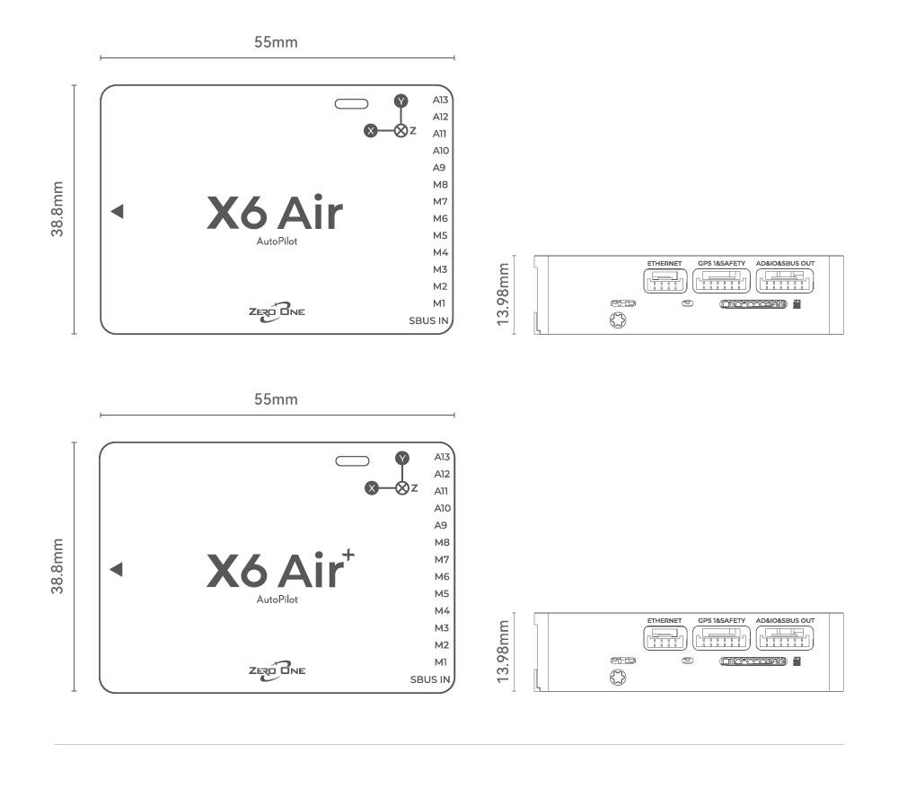 ZeroOne X6 Air+飞控 开源PX4 ArduPilot飞行控制器 – 零一飞行官网