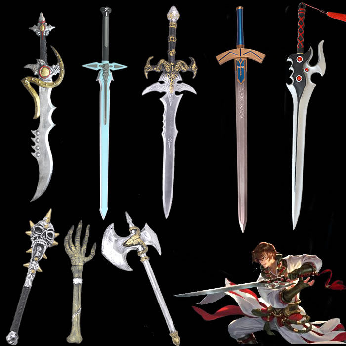 [USD 12.47] Cos Anime Knife Sword Weapon Kids Toy Knife Sword PU ...