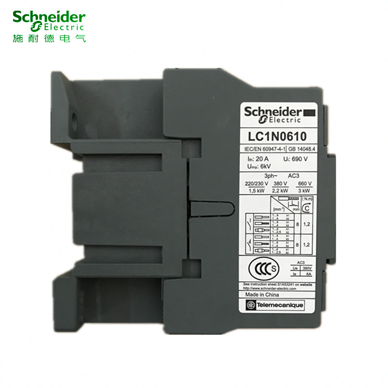 Schneider AC Contactor LC1N0610 0910 1810 2510 3210AC220V Tripolar Contactor