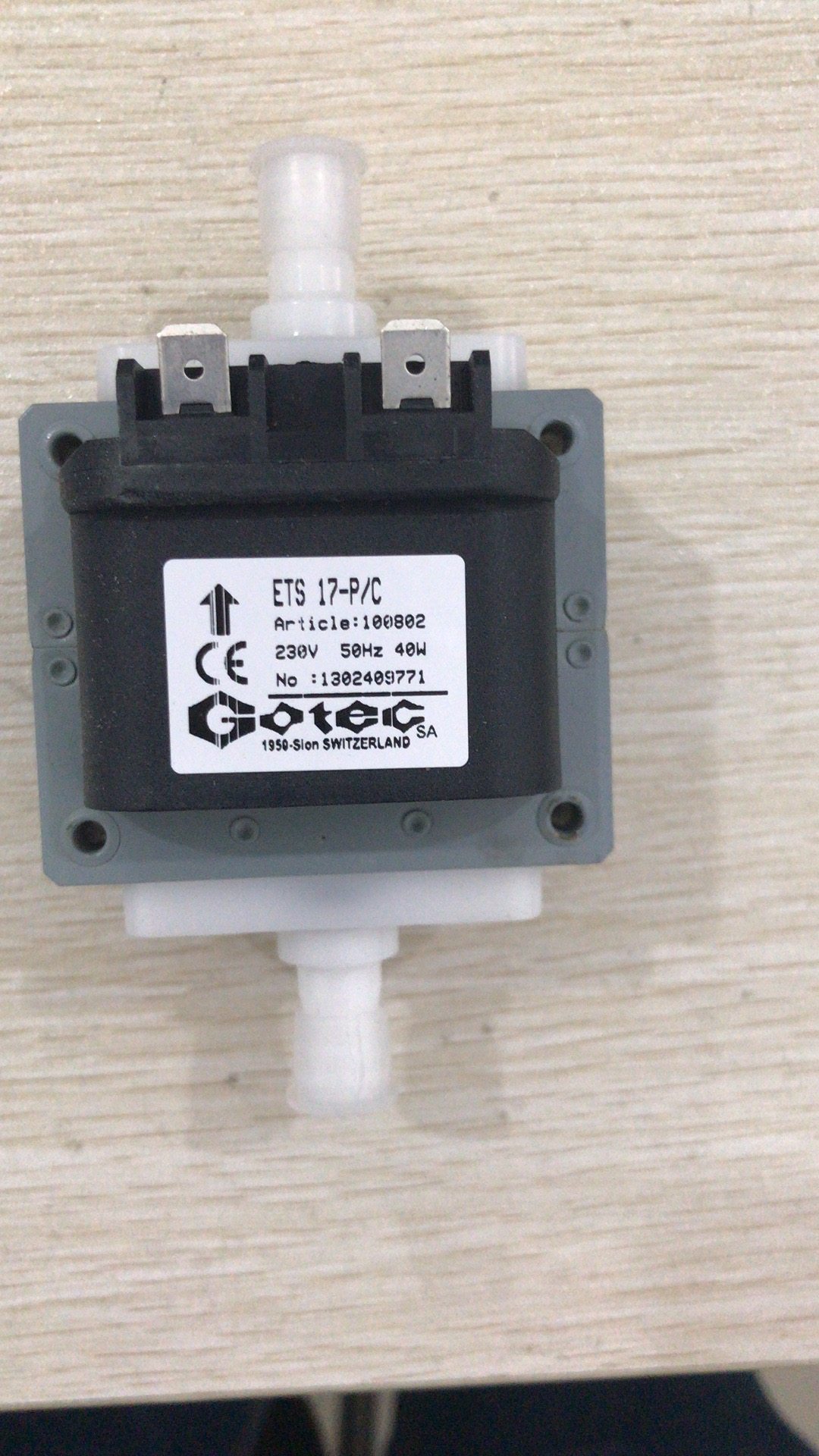 ETS 17-P/C 100802系列泵 230V 50Hz 40W GOTEC品牌