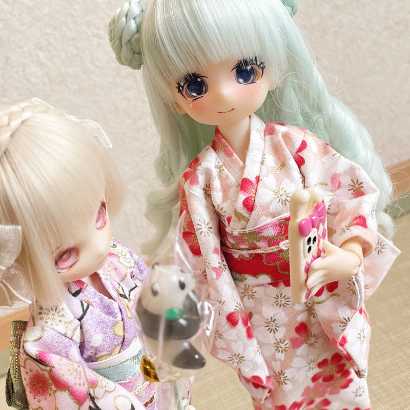 OB22 OB24 小布 AZONE bjd6分 P20 特六素体娃衣日式樱花和服浴衣，我玩了直接上头！_BJD_淘宝游戏网
