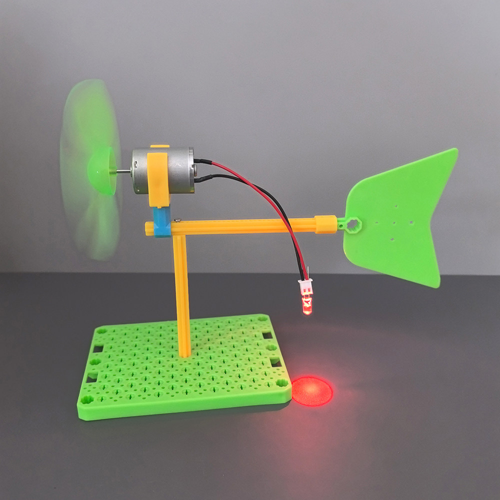 Miniature wind turbine model: technology diy, create the future with hands!
