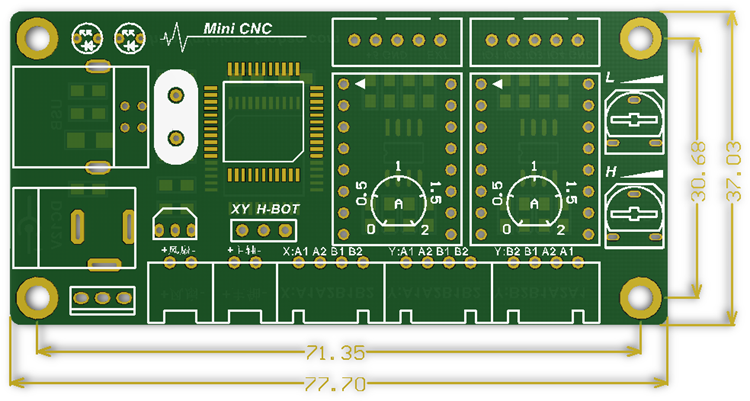 Usb Cnc Controller With 2 Axis Stepper Motor Driver For Diy Laser Engraver Cnc Uge