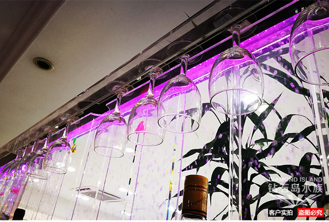 Water curtain wall wine cabinet screen, living room, fish tank ...