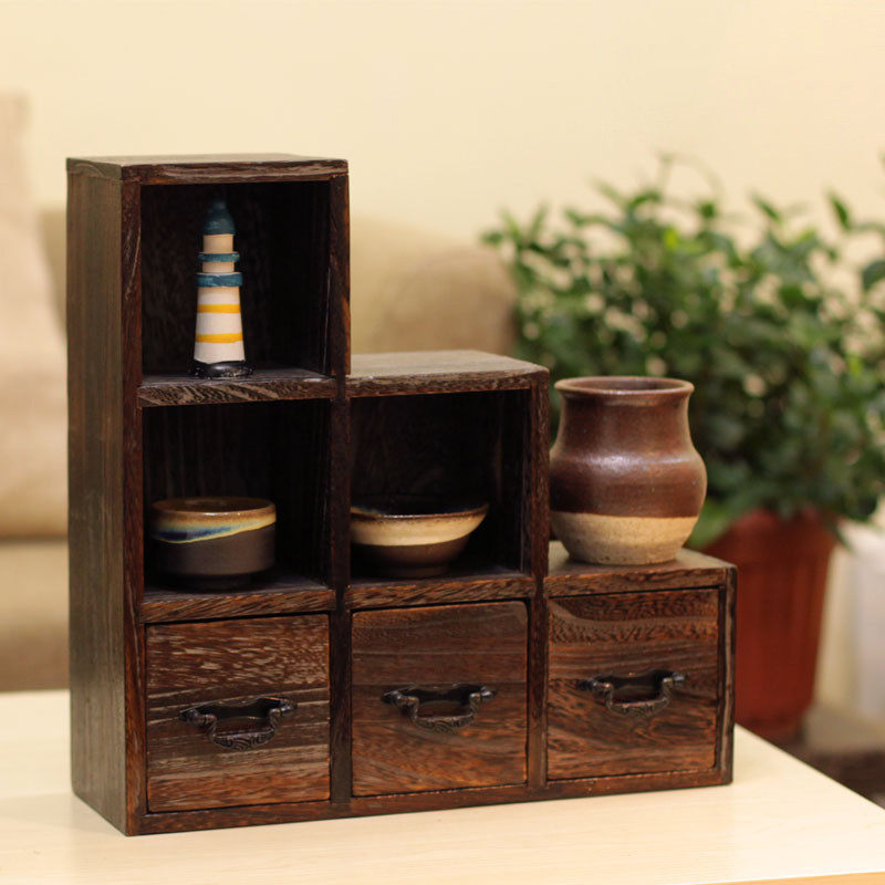 [USD 42.23] Japanese Solid Wood Tuobao Pavilion Antique Tea Ceremony ...