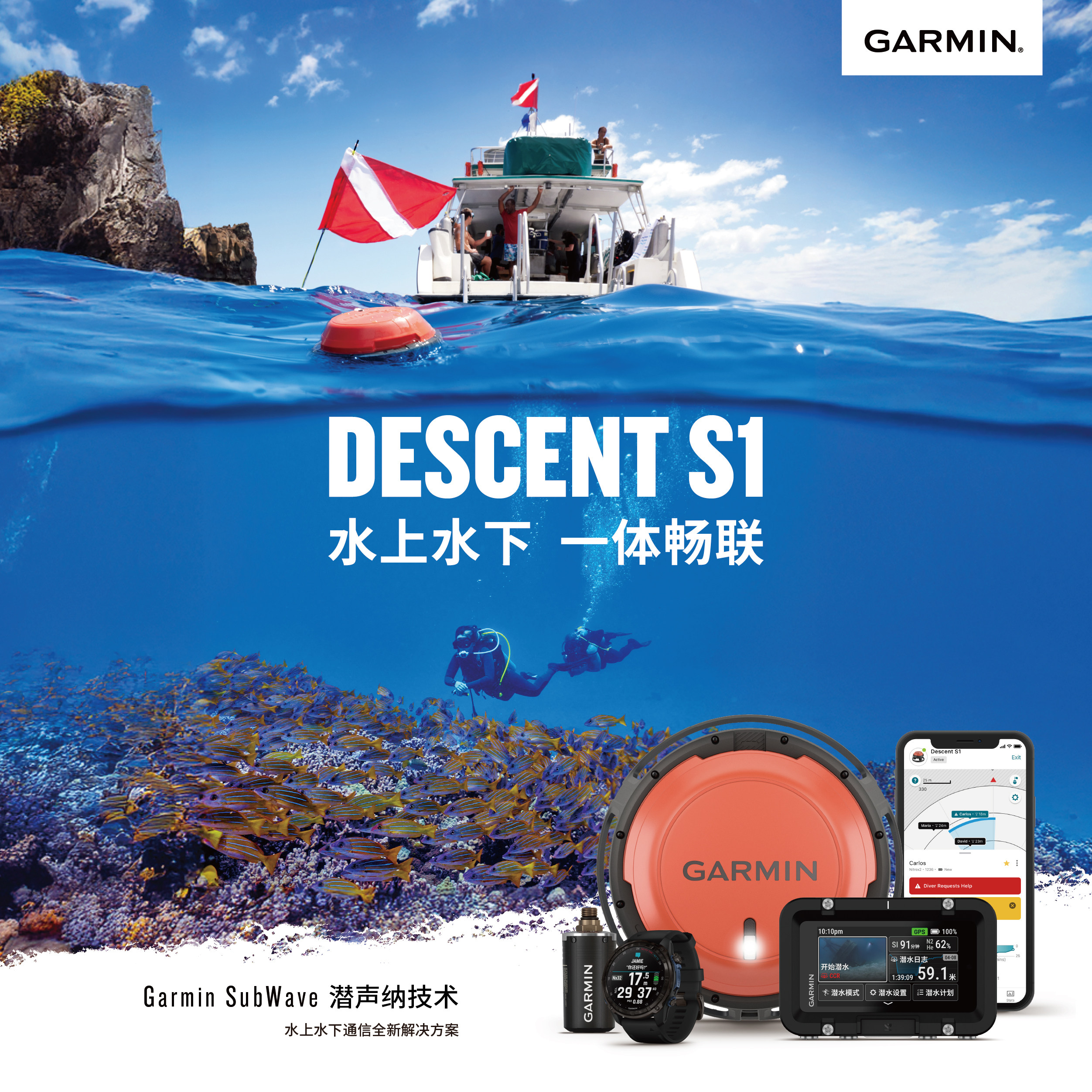 Garmin descent s1: the new favorite for diving, portable and compact ...
