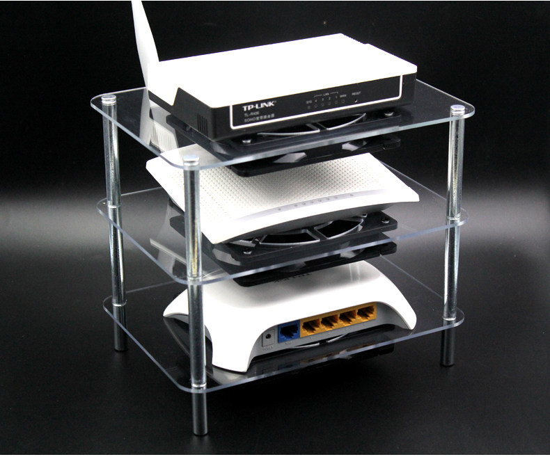 Router cooling rack router radiator fan set-top box broadband cat ...