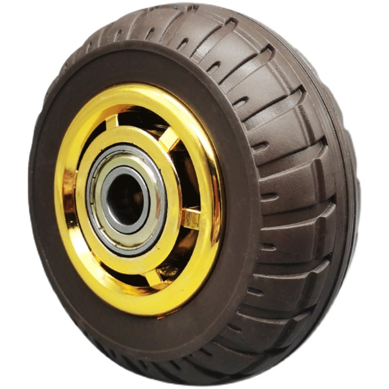 [USD 7.46] Silent rubber single wheel 34568 inch wheel raspberry heavy ...