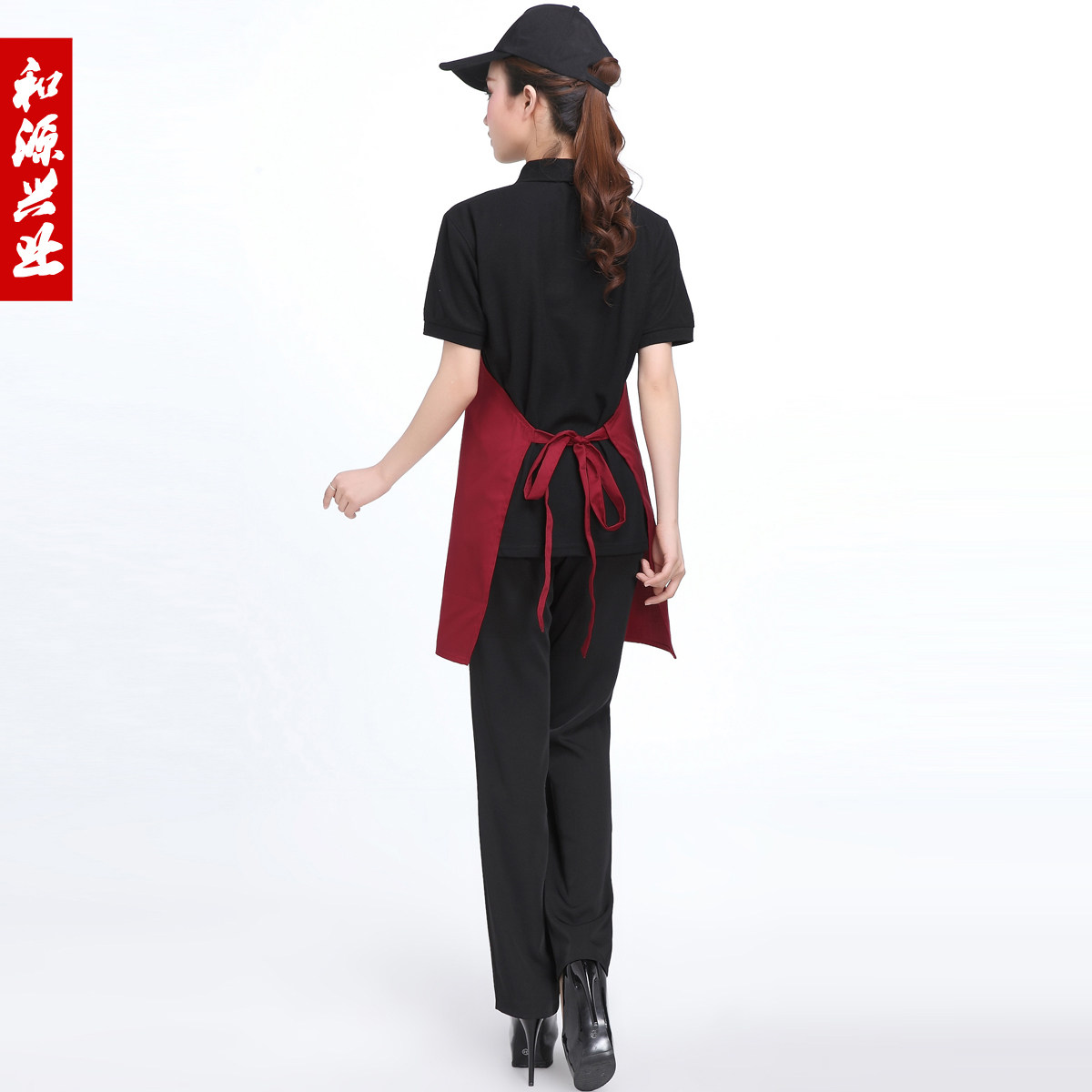 [USD 15.42] waitress apron fast food restaurant work clothes food store ...