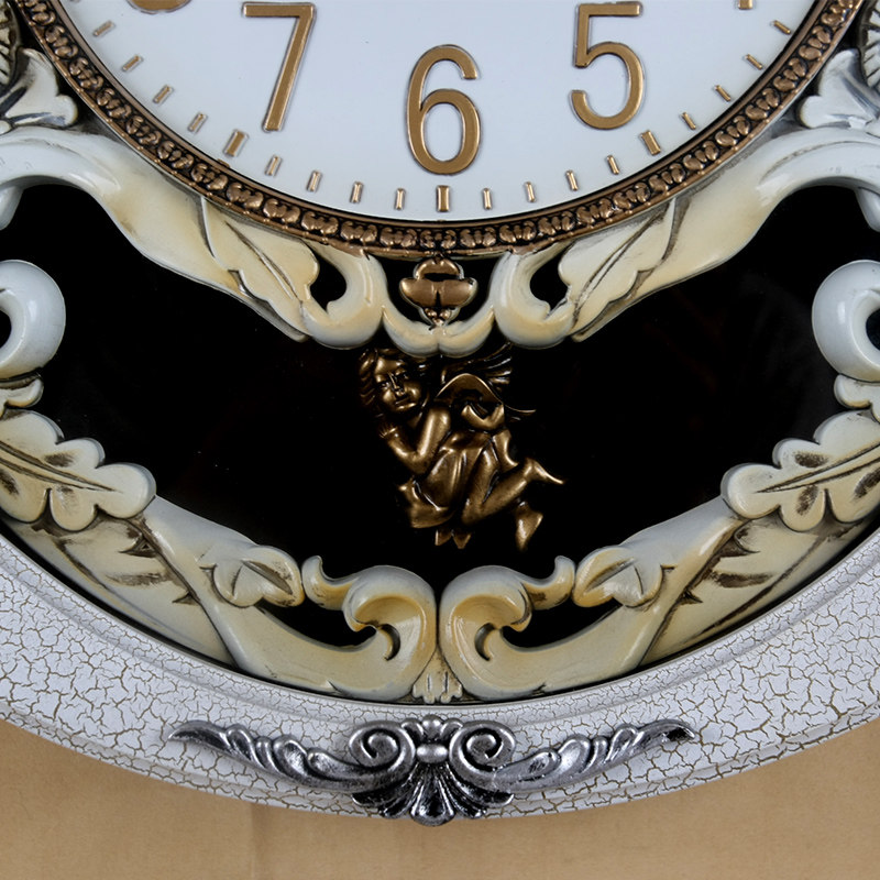 Lisheng European style vintage mute wall clock living room decoration ...