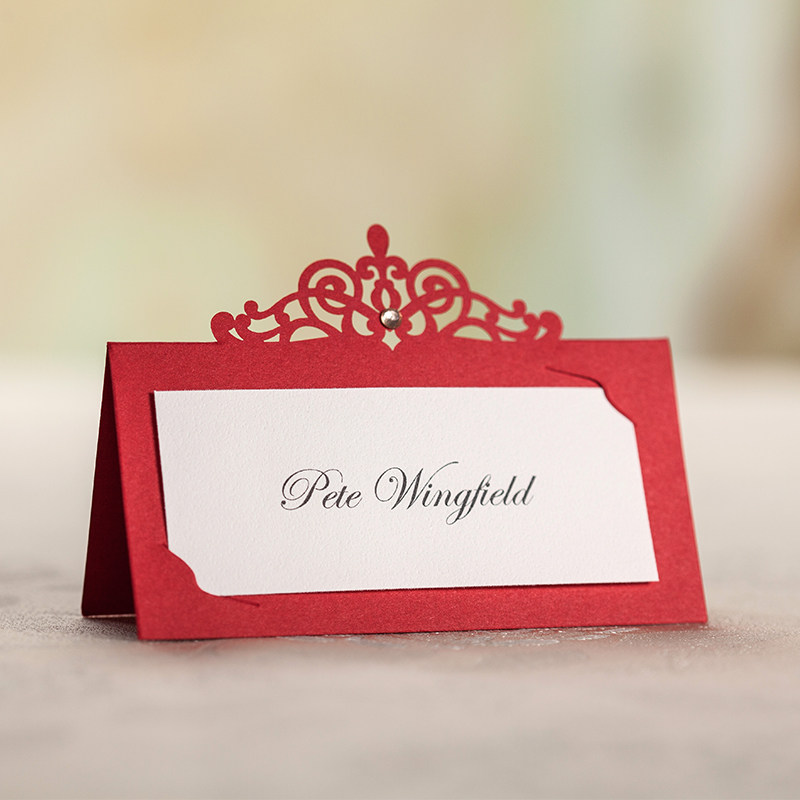 [USD 11.59] Conference Small Table Name Card Creative Wedding Guest ...