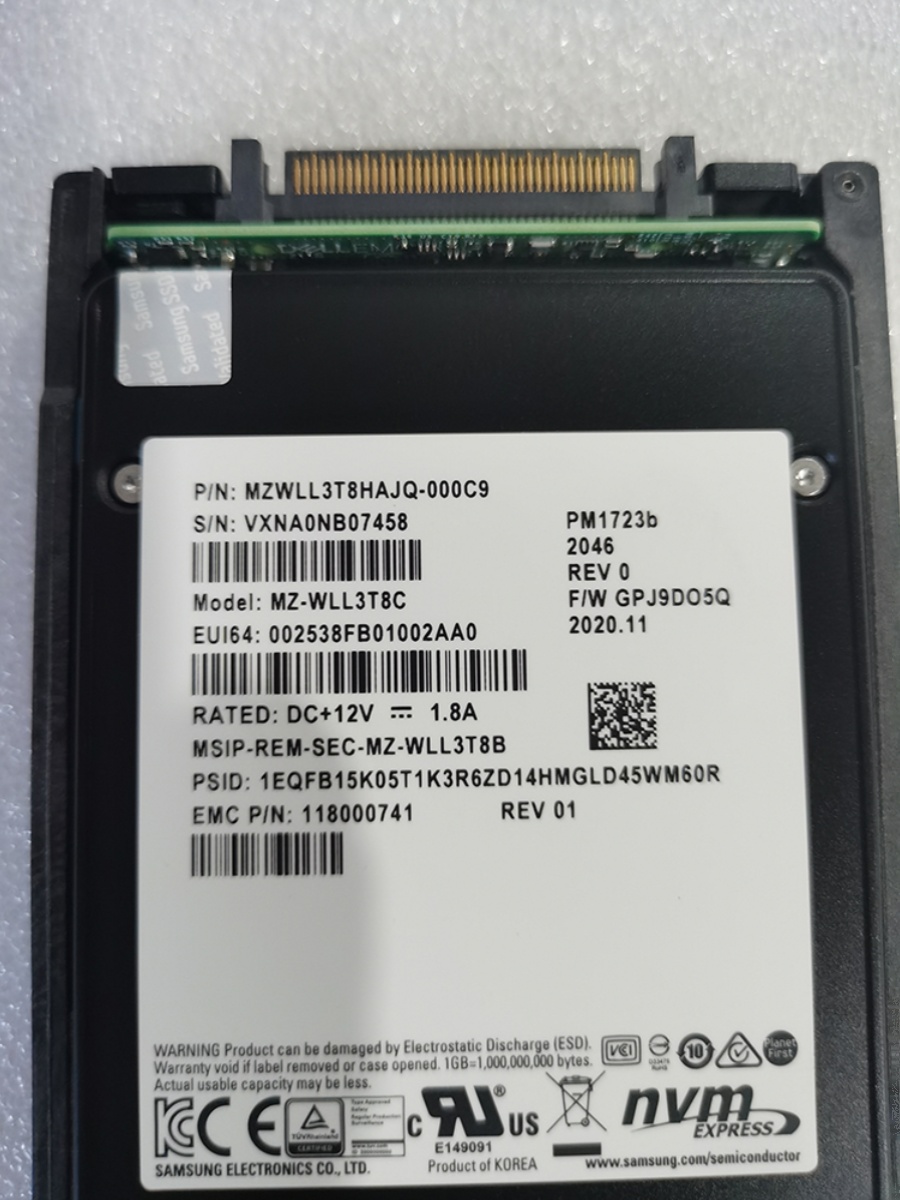 005053079 DELL EMC Powerstore 3000T solid state Sas SSD hard drive 3 ...