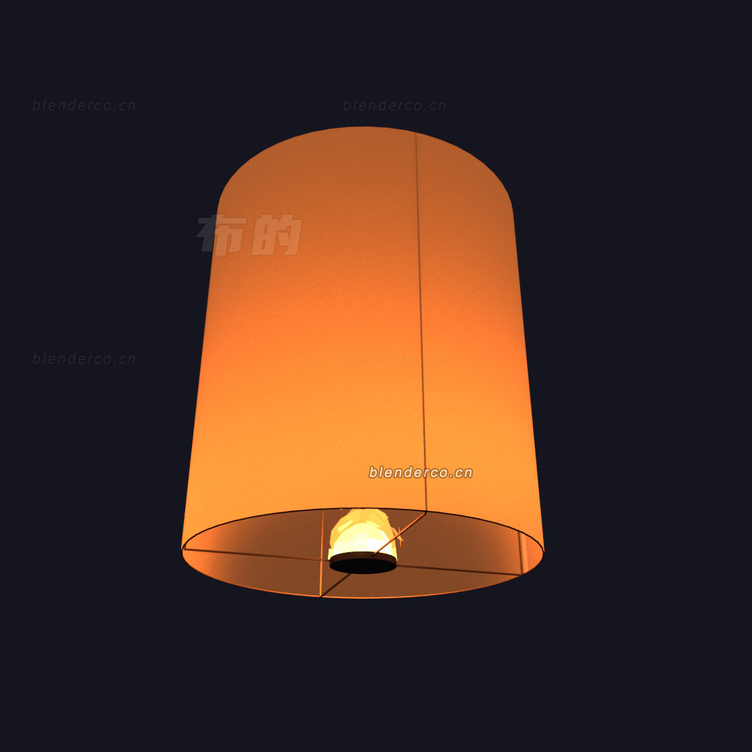 Blender灯笼模型 Blender布的