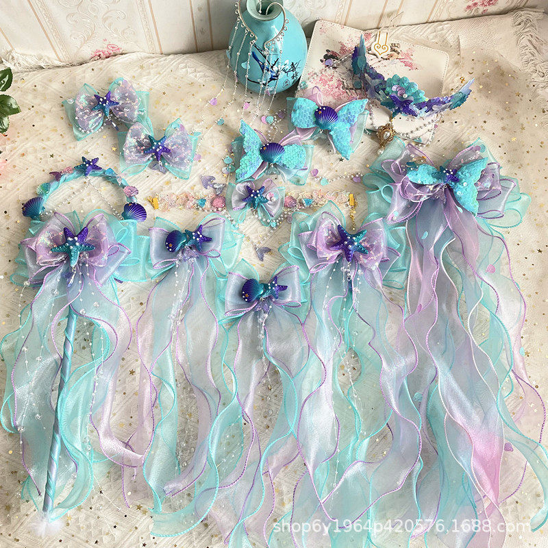 Mermaid lolita bows hairpin: spring fairy tale, let you become the most ...