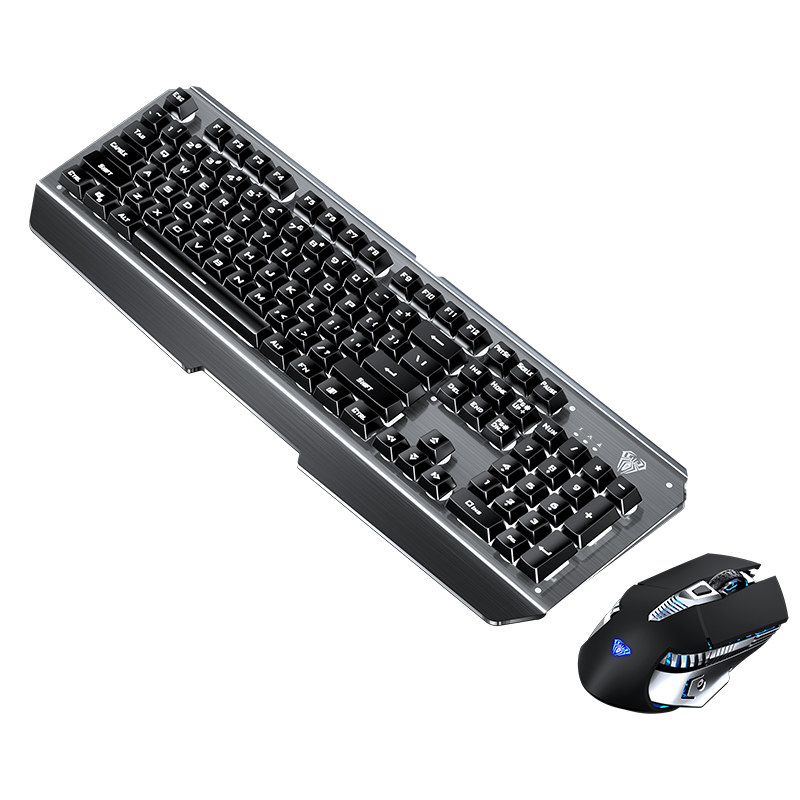 AULA wolf spider T600 rechargeable wireless keyboard sliding mouse sets ...