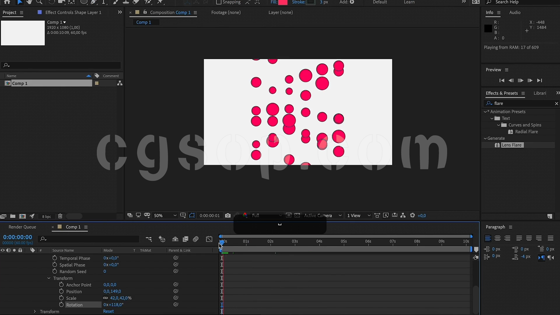 AE-形状层图形动画讲解制作教程_视频素材资源网 CGSOP.com