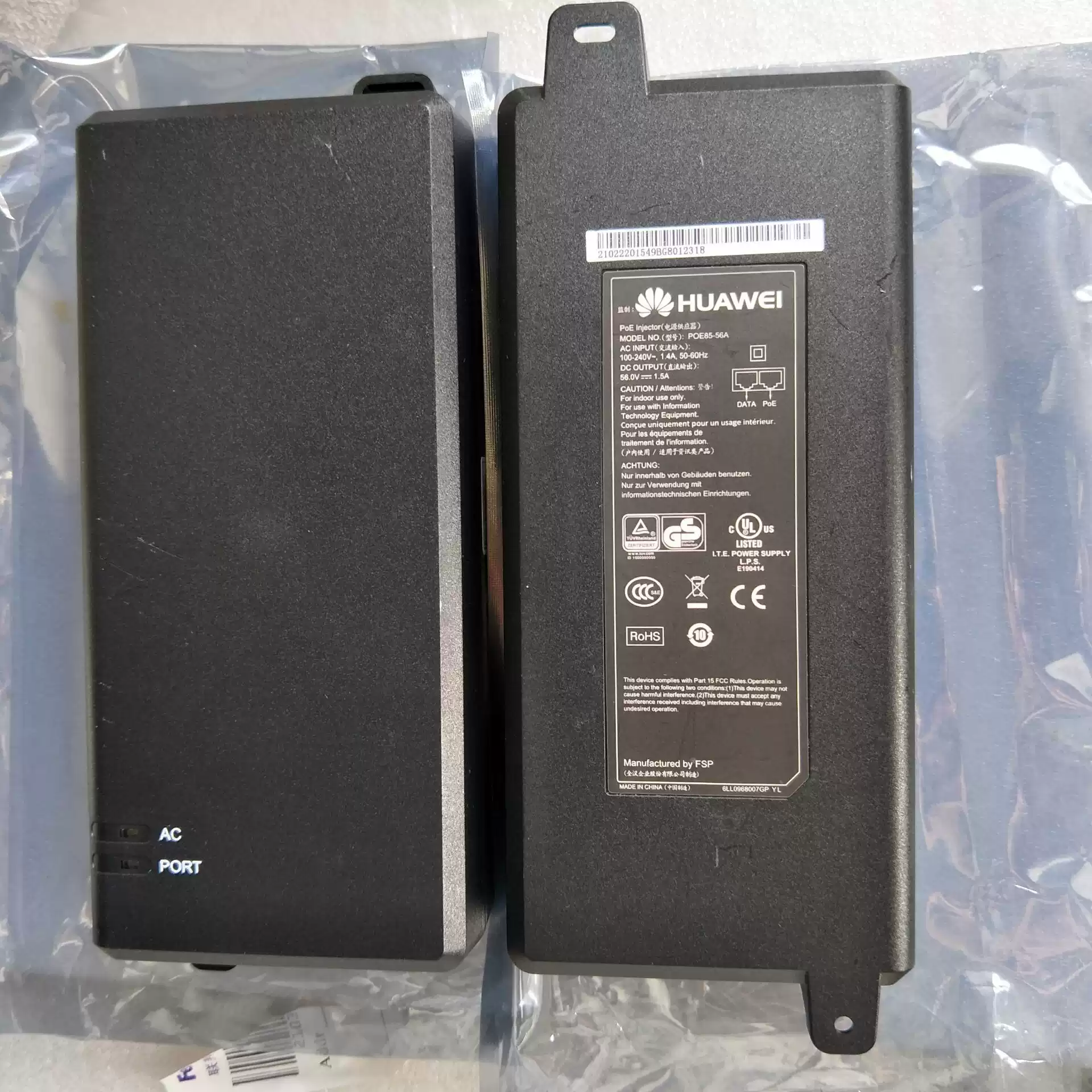 华为AD-560161T0E电源W0ACPSE11万兆POE适配802.3bt模块POE85-56A