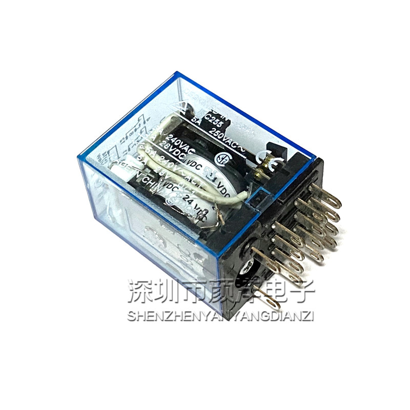 OMRON欧姆龙小型 中间继电器 MY4NJ MY4N-J DC24V AC220V 14脚-阿里巴巴
