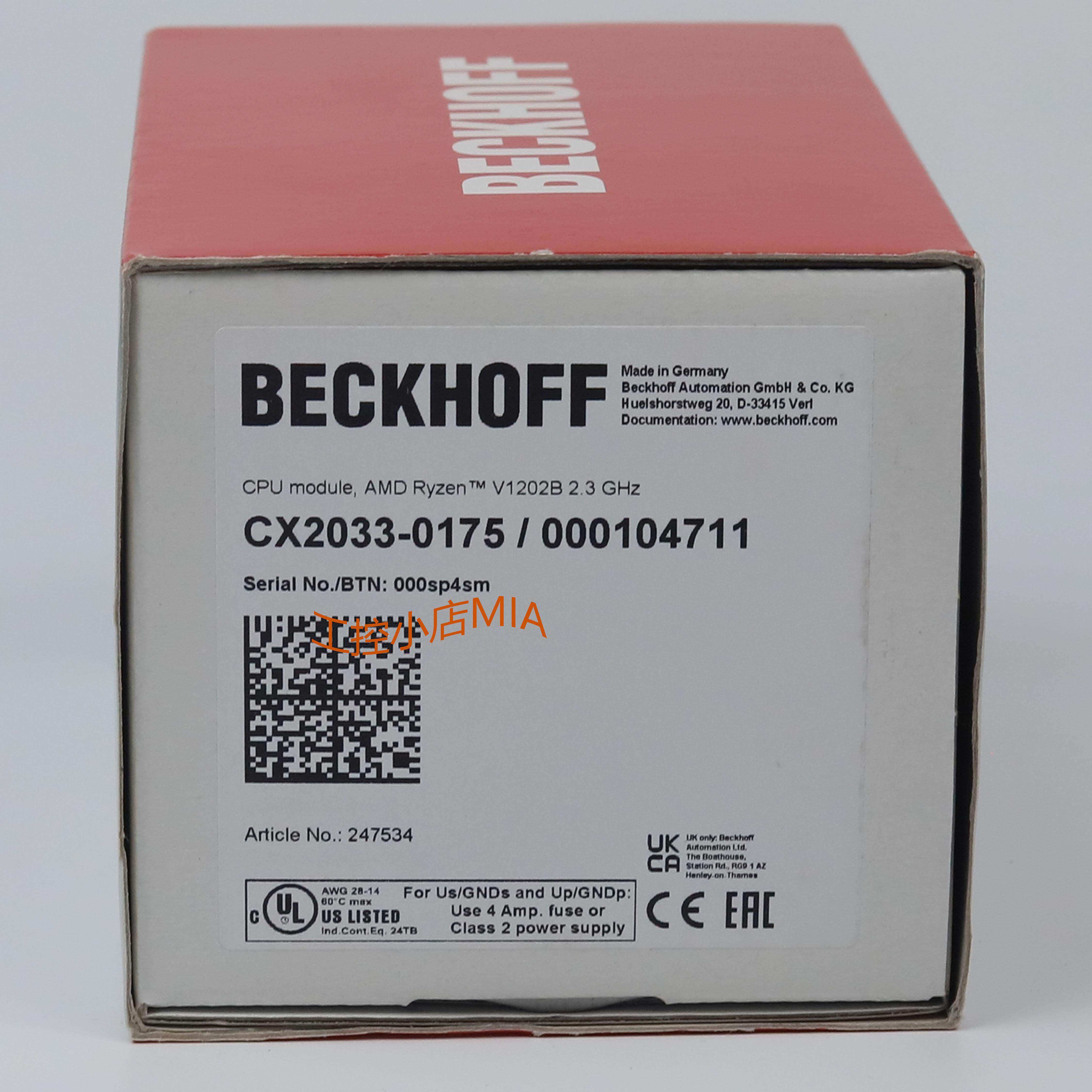 倍福CX2033-0175/CX2900-0038BECKHOFF质保控制器全新正品CPU