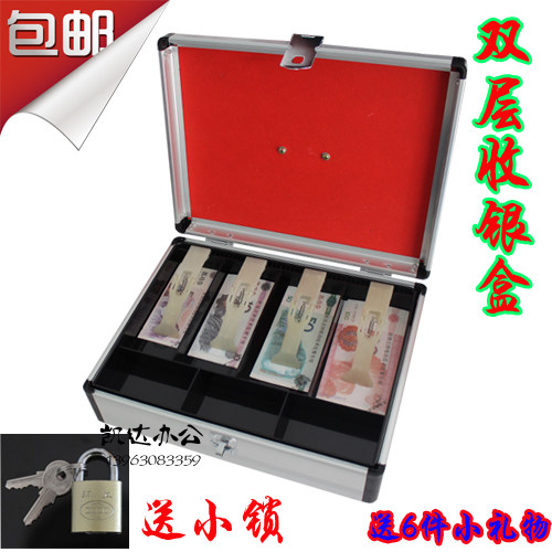 [USD 20.13] Cashier Cashier Ticket Box Double Layer Storage Coin Case ...