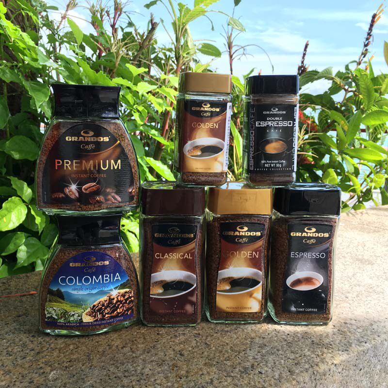 Grandos Instant Coffee格兰特速溶金牌咖啡粉 Espresso Colombia-Taobao Singapore
