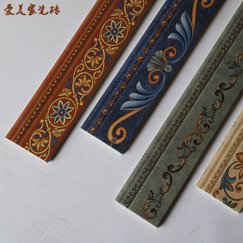北京瓷砖包邮800X100微晶石踢脚线，美式客厅卧室装修的秘密武器！-地线-淘宝百科网
