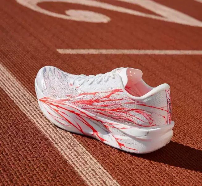 安踏C2026心跳格桑花男子跑步鞋 氮科技减震防泼水透气 2025新款休闲健步鞋