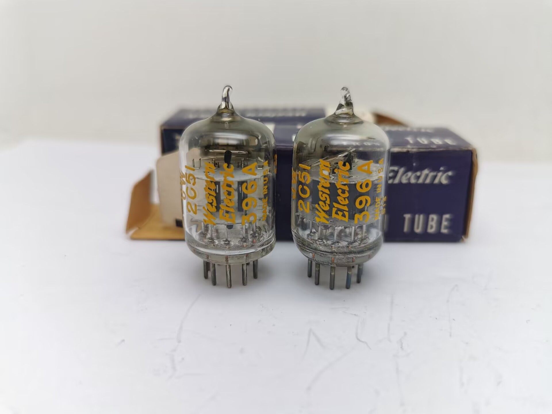 50年代全新美國WE西電396A/2C51/5670/6N3真空管