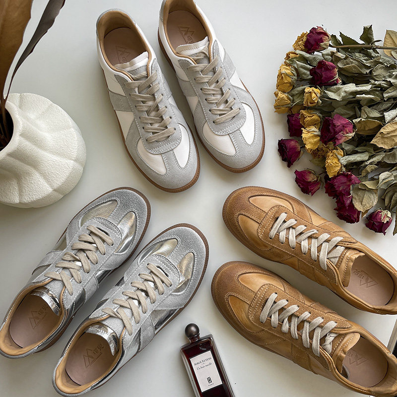 Hand-burnished, genuine leather vintage german army trainers: how to ...