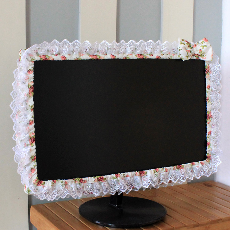 Fabric computer cover Lace Display ring Screen cover TV cover Perpetual ...