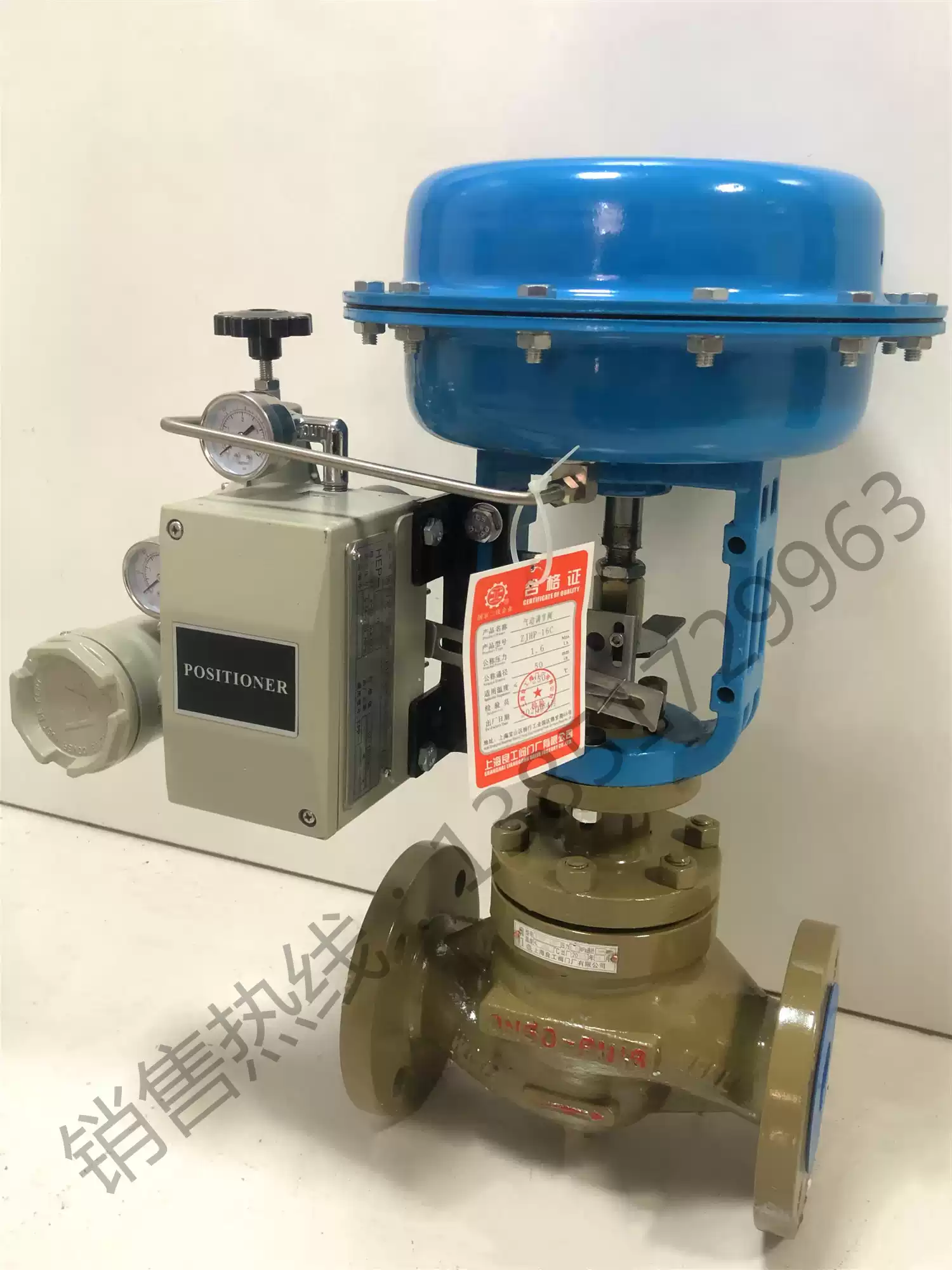 ZJHP ZJHM-16P/C高温蒸汽气动薄膜套筒调节阀气动单座调节阀/沪工