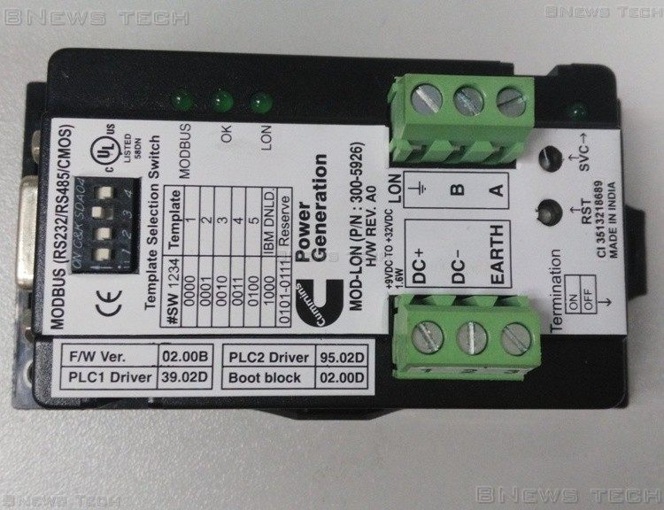 Cummins Lonworks Protocol Converter MODLON2 Gateway 541-1149 or 300-5926