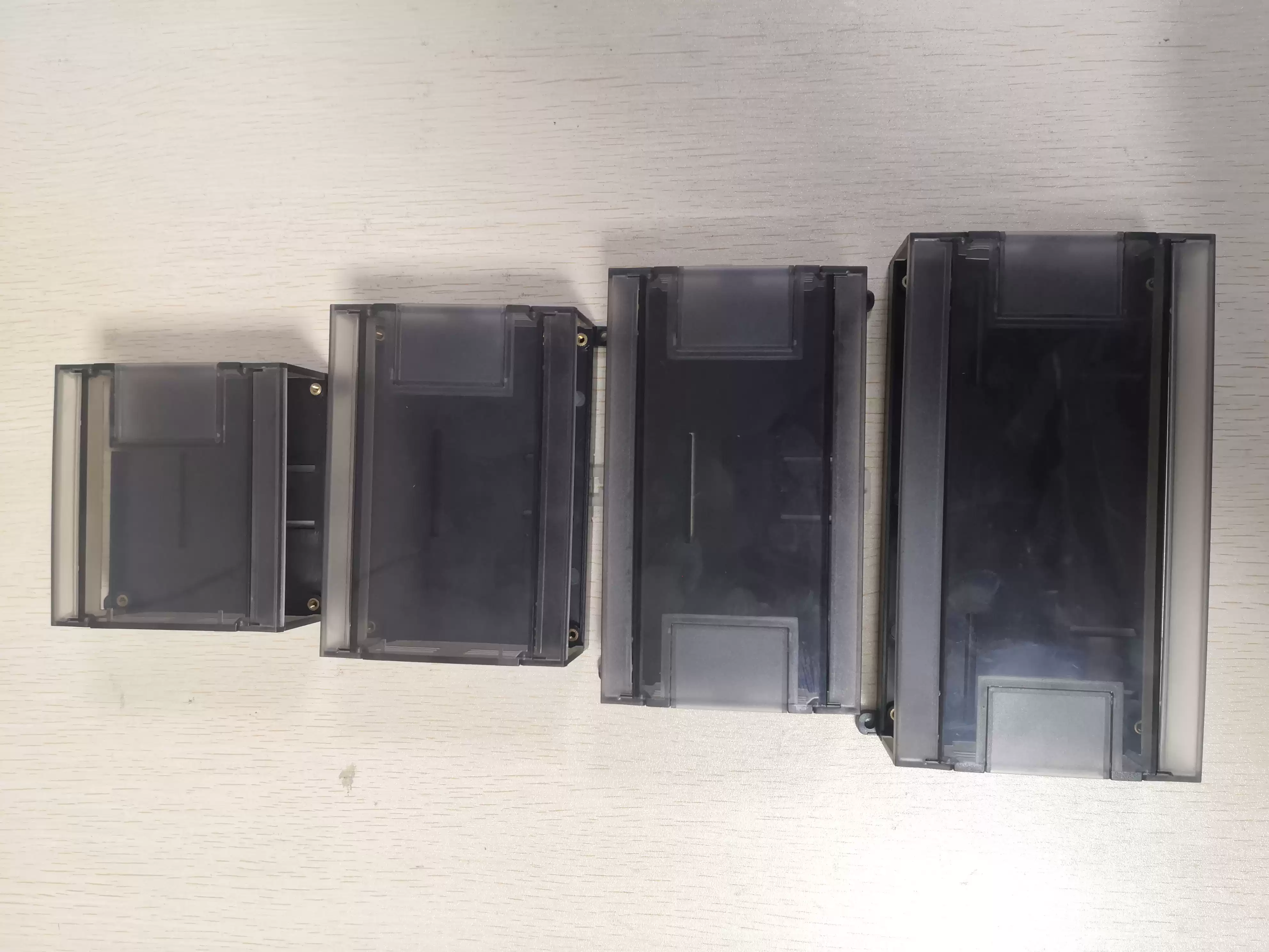 天立2022新款PLC工控盒180*98*52 國產透殼PLC外殼 板式PLC導軌