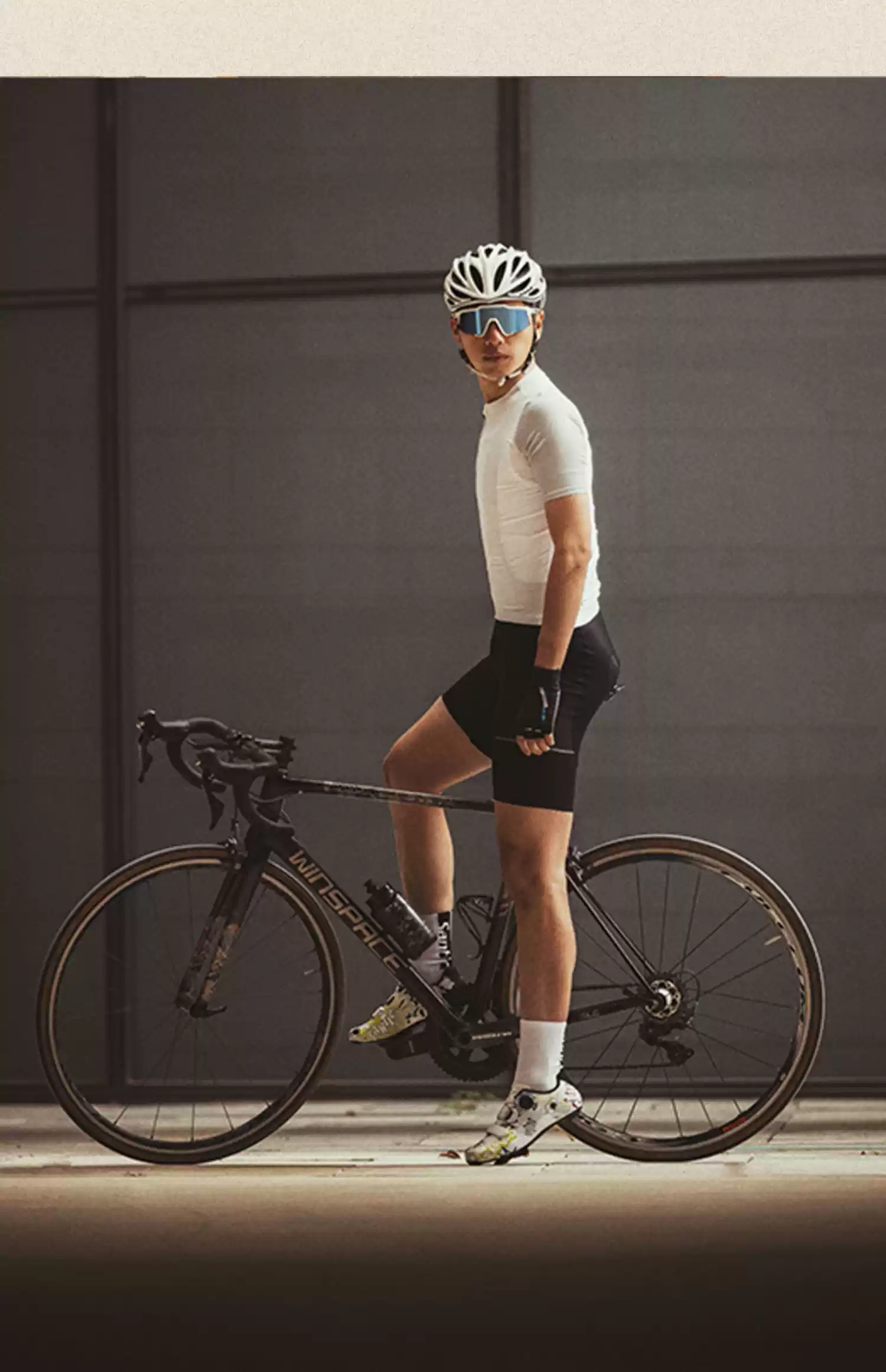 Santic森地客 新品男女公路骑行锁鞋 自行车尼龙底锁鞋 巴斯奎特