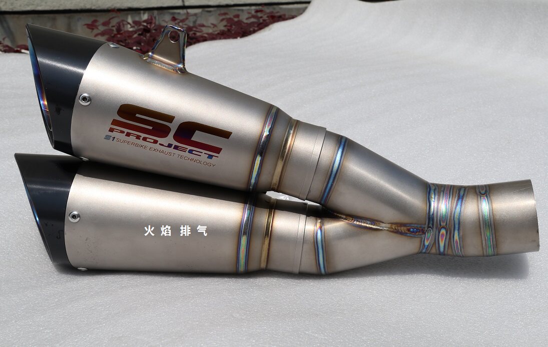 [USD 681.61] Ducati Giant Devil Flame Exhaust SC Exhaust Pipe Scorpio ...