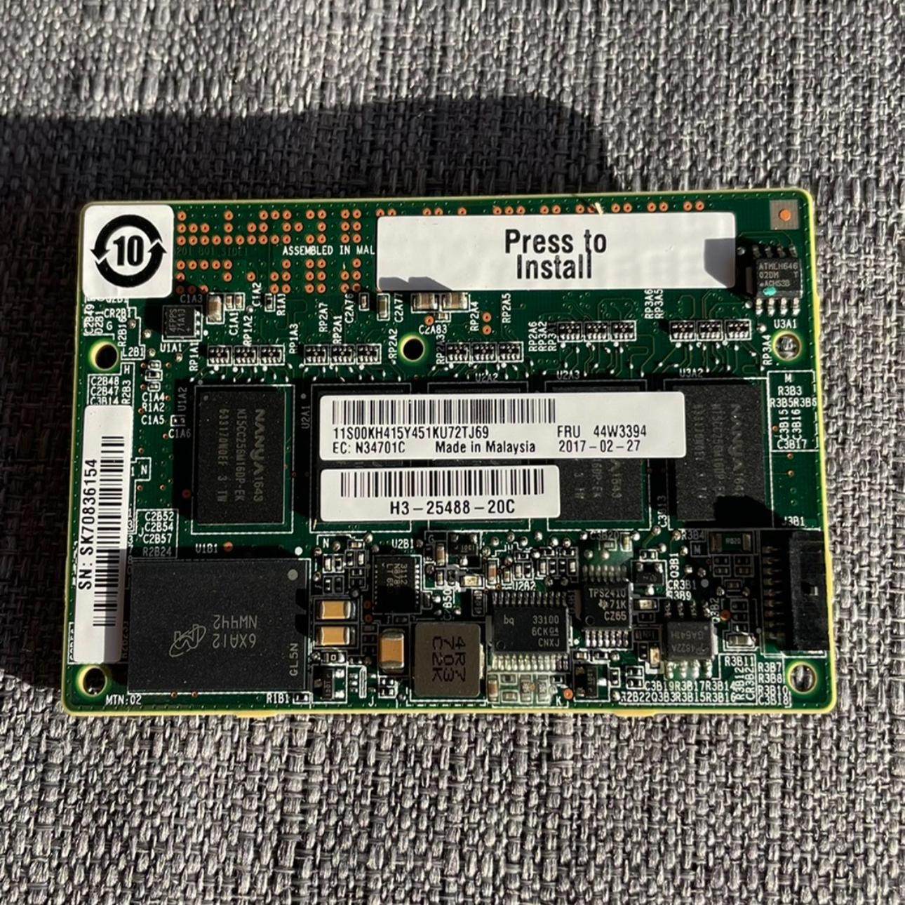 44W3394 IBM M5200 SERIES 2GB FLASH RAID 5 UPGRADE 00KH415