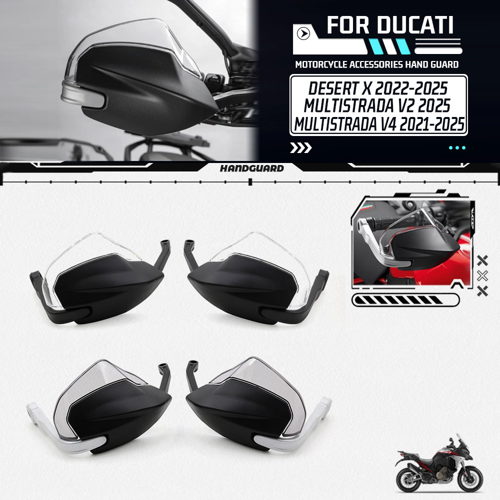 Ducati mts v4 v2 multistrada v4 rally windshield handguards: real-world ...